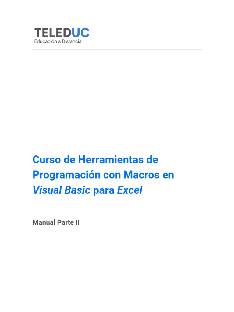 Manual M2 | PDF | Microsoft Excel | Objeto (informática)