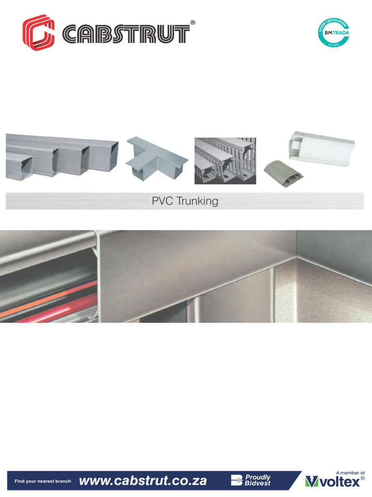 PVC Trunking | PDF | Polyvinyl Chloride | Materials