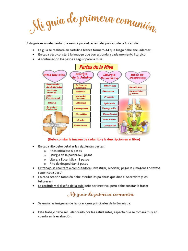 Mi Guía para La Primera Comunión | PDF