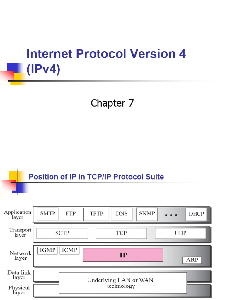 Internet Protocol Version 4 | PDF | Internet Protocols | Computing