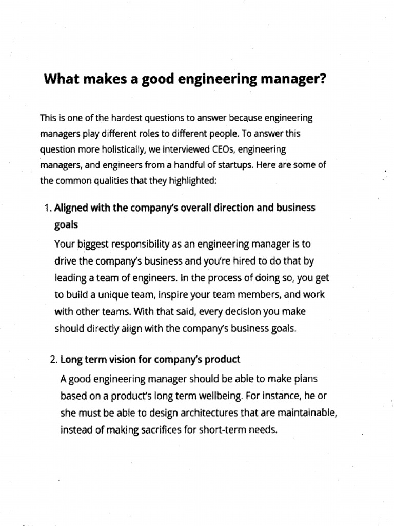 Engineering Management Handouts2 | PDF
