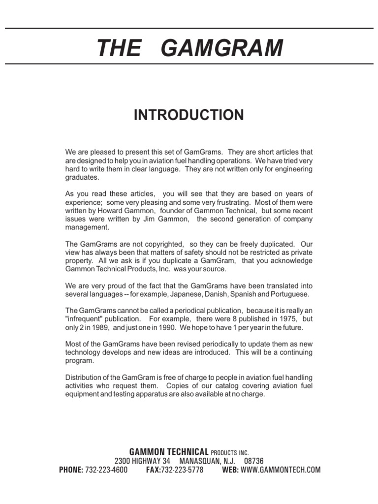 GTP GamGrams | PDF | Water | Valve