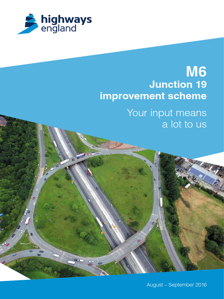 M6 Junction 19 - Consultation Booklet | PDF | Transport | Land Transport