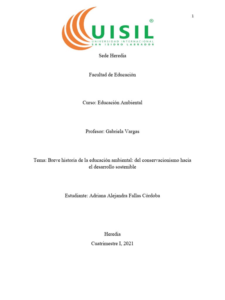 Esquema Uisil | PDF | Sustentabilidad | Movimiento conservacionista