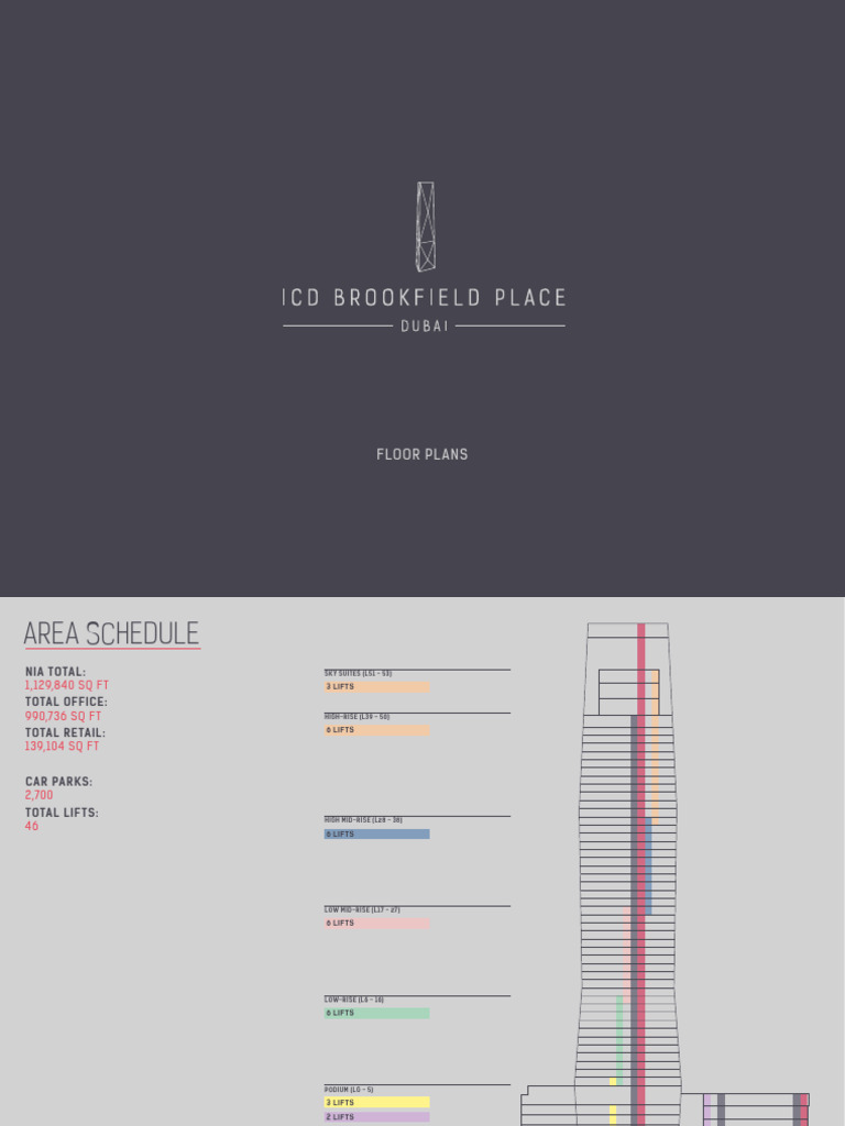 ICD Brookfield Place Floor Plans | PDF | Civil Engineering | Structural ...