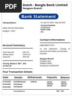 DBBL Statement | PDF | Financial Technology | Finance & Money Management