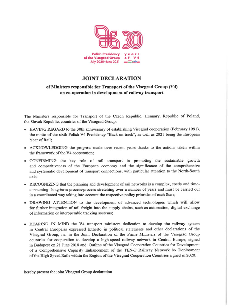 Mi Joint Declaration v4 Krakow 18.06.21 | PDF