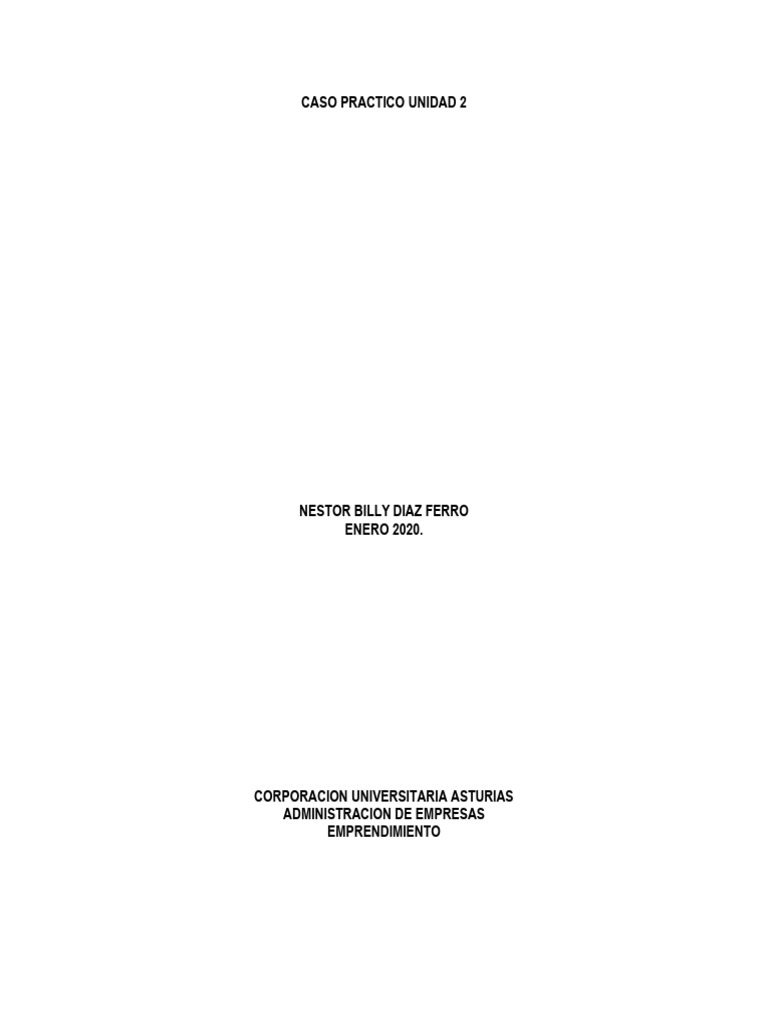 Caso Practico Unidad 2 | PDF | Análisis FODA | Motivación