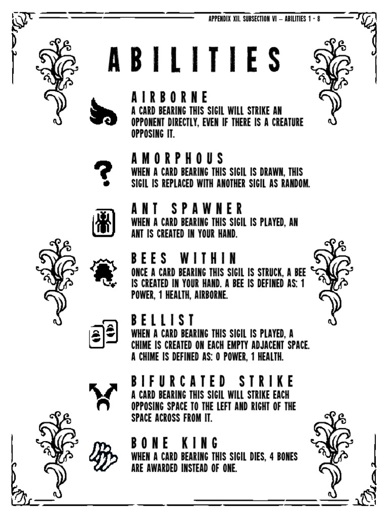 Inscryption Rulebook Proto1 | PDF