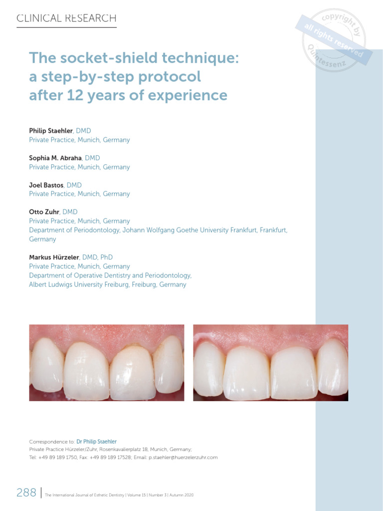 Ejed 15 3 Staehler p288 | Download Free PDF | Dental Implant ...