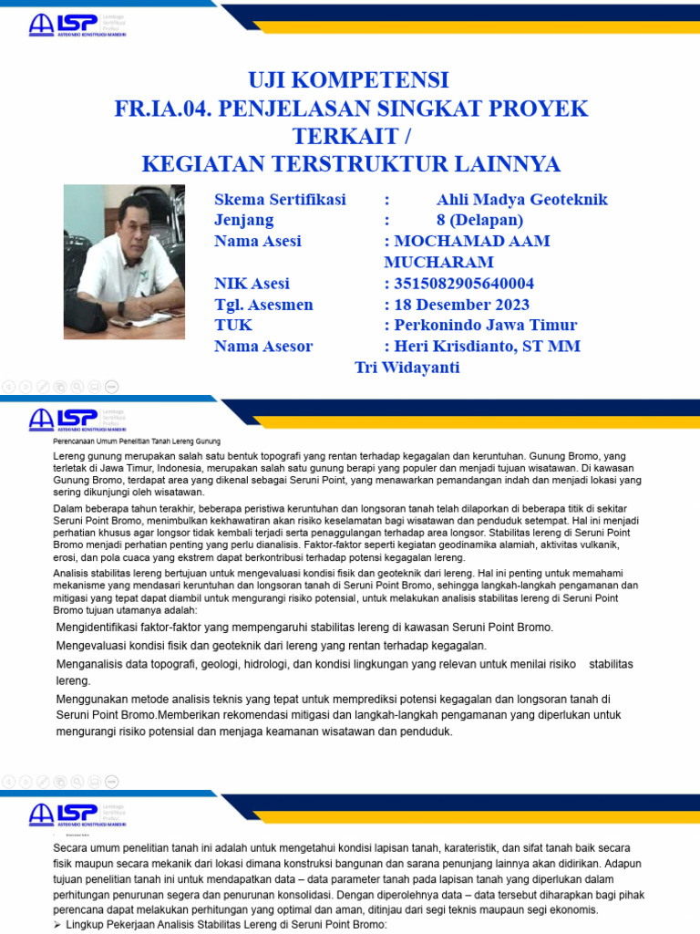 SKK Ahli Madya Geoteknik | PDF