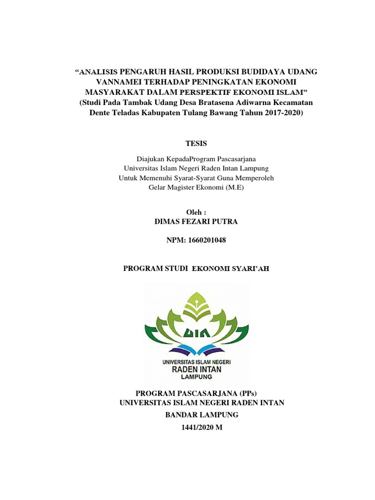 Cover, Bab 1, 2 Dan Daftar Pustaka | PDF