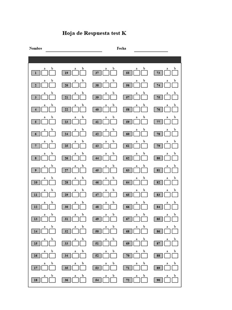 Respuestas Kostick Asecuado | PDF