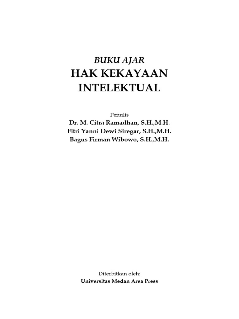 Buku Ajar HKI | PDF