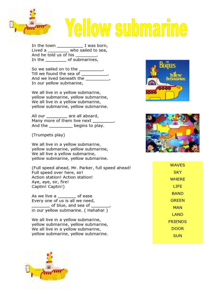 Yellow Submarine - Activity | PDF