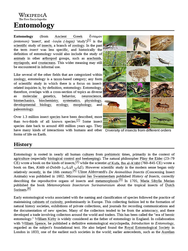 Entomology | PDF | Entomology | Arthropods