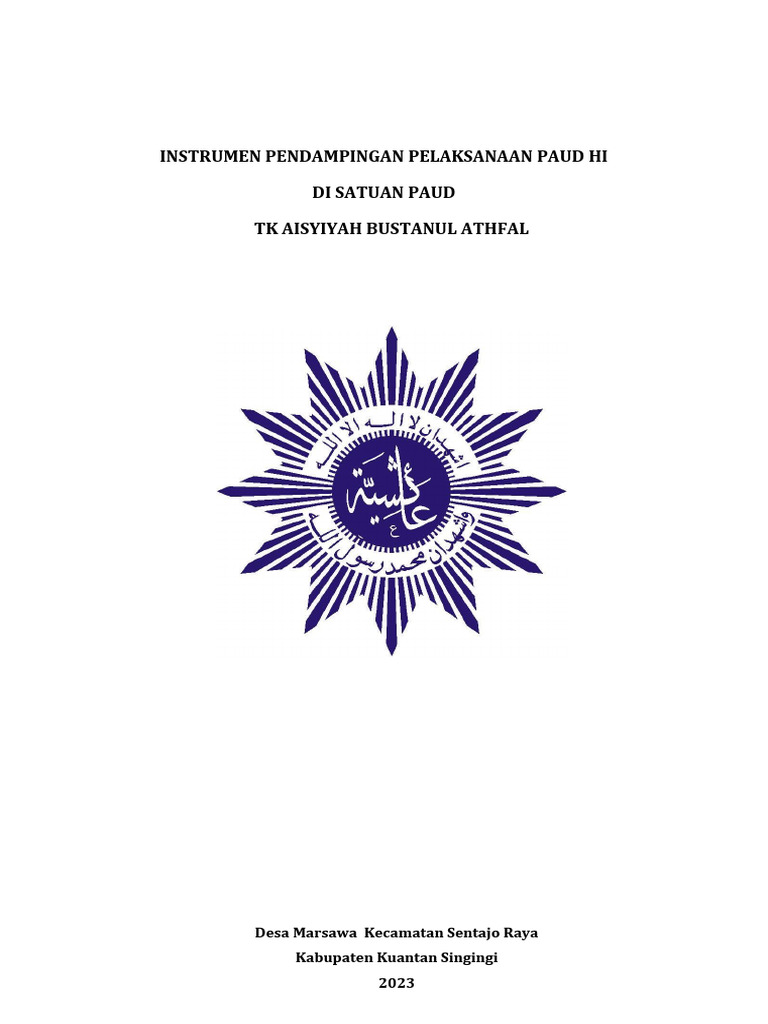 Evaluasi PAUD HI di TK Aisyiyah | PDF