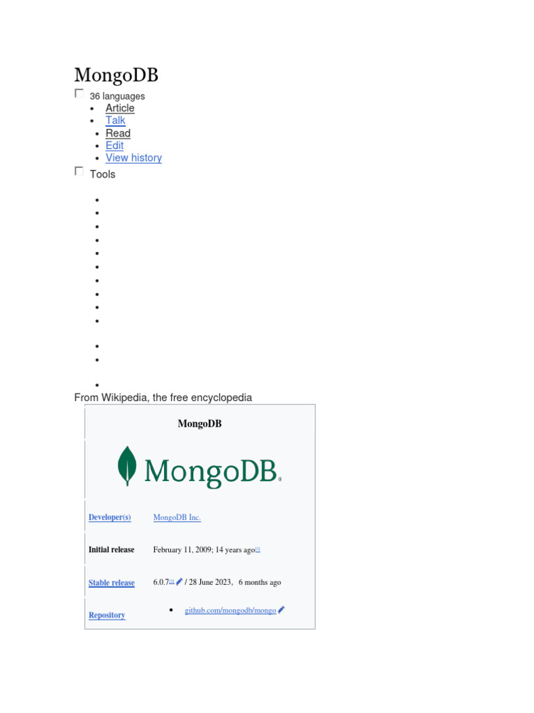 BASE DE DATOS MongoDB | PDF | Mongo Db | Computing