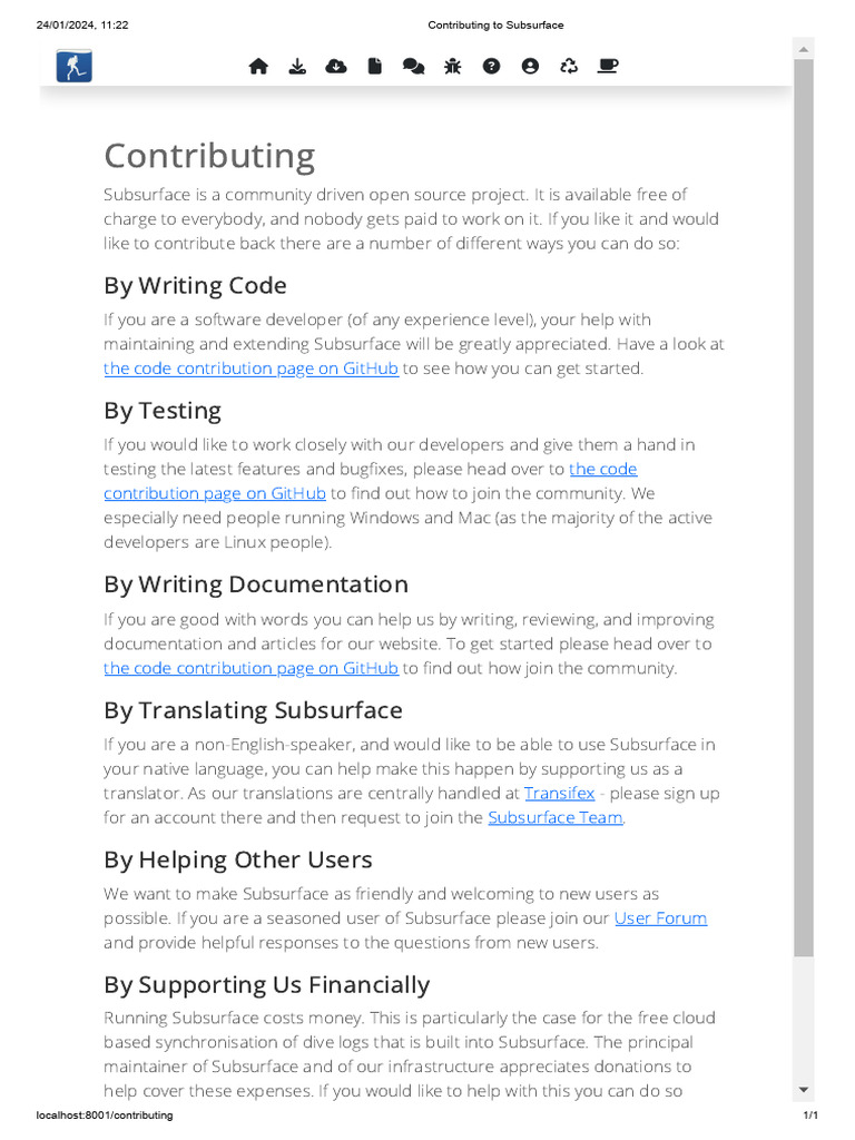 Contributing To Subsurface | PDF | Source Code | System Software