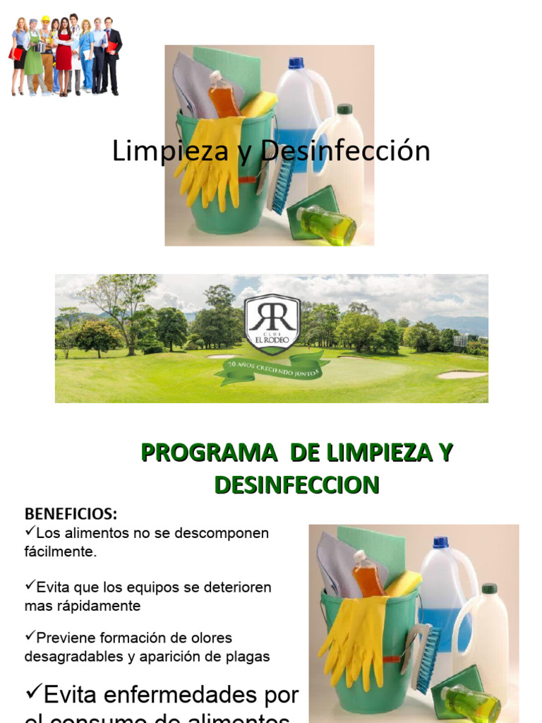 Limpieza y Desinfeccion | PDF | Agua | Detergente