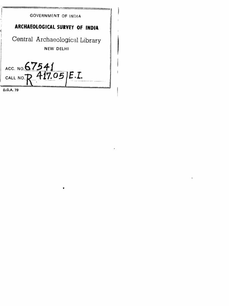 Epigraphia Indica Vol 8 | PDF