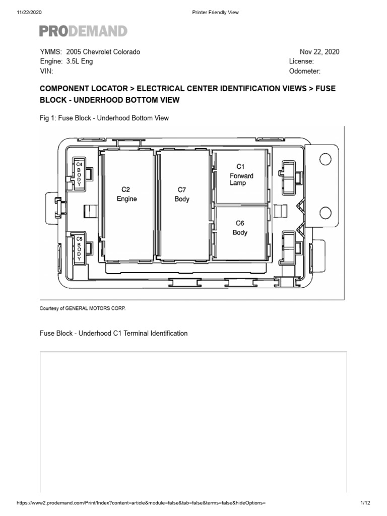 Fuse Box Underneath Pinouts | PDF | Fuse (Electrical) | Electrical ...