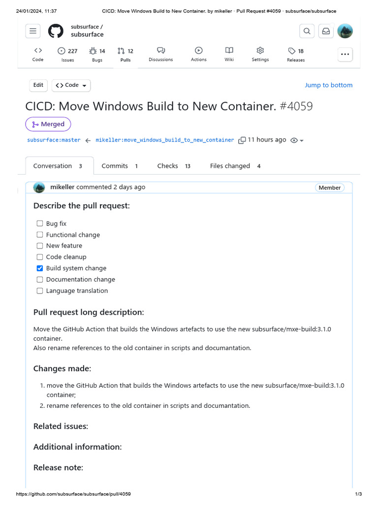 CICD - Move Windows Build To New Container. by Mikeller Pull Request #4059 Subsurface ...