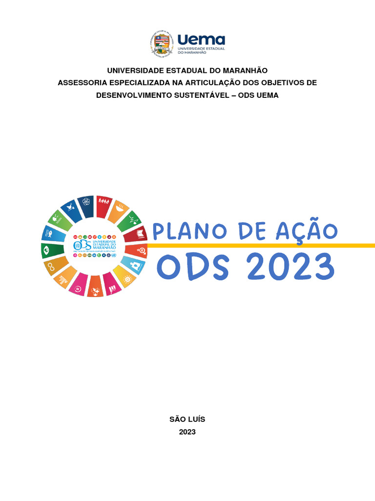 Plano Ods - Uema 2023 | PDF | Sustentabilidade | Science