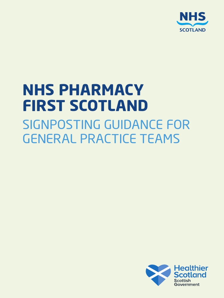 NHS Pharmacy First Scotland Guidance | PDF | Urinary Tract Infection ...
