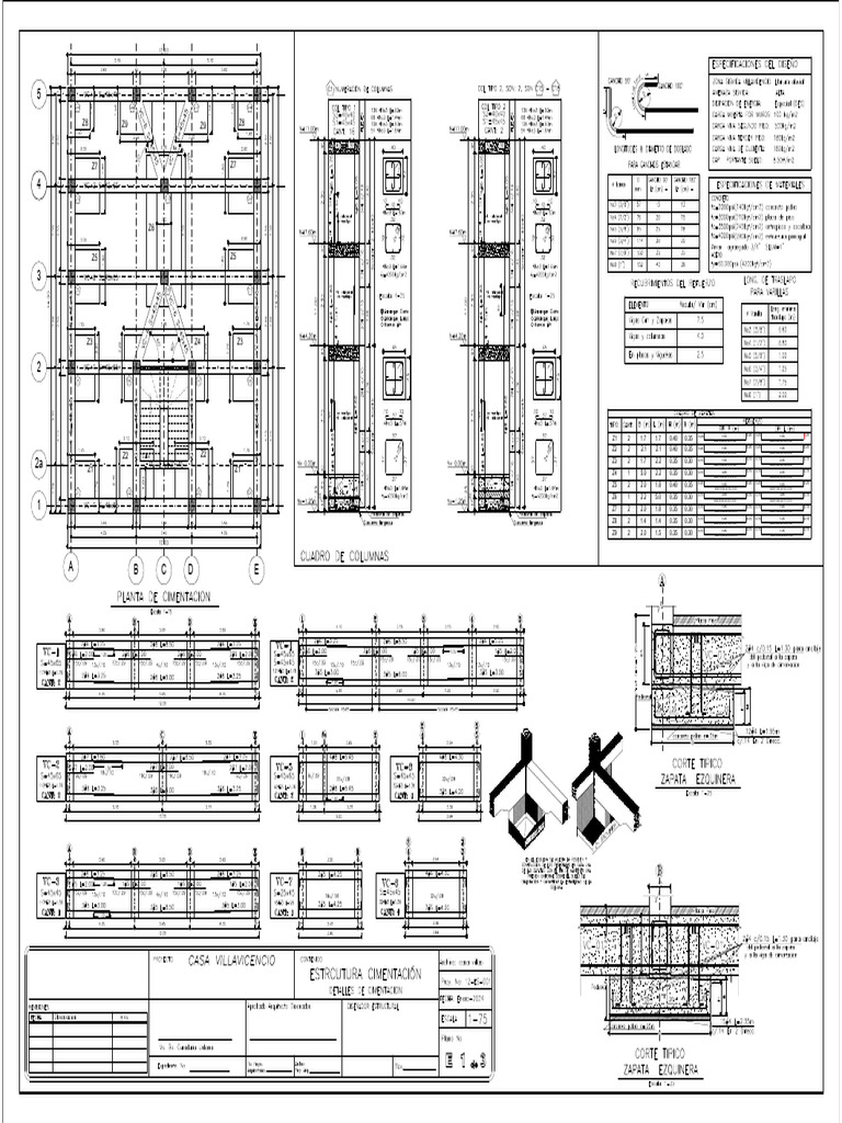 PLANOS ESTRUCTURALES CASA VILLAO-Model | PDF | Bmw | Luxury Vehicles