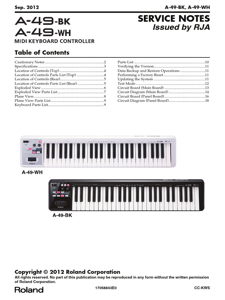 A49bk Roland | PDF | Usb | Computer Keyboard