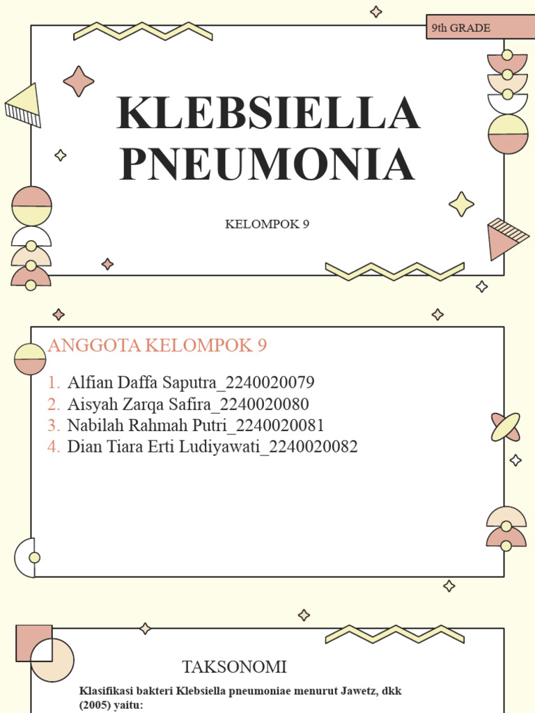 Klebsiella Pneumonia Kel 9 | PDF