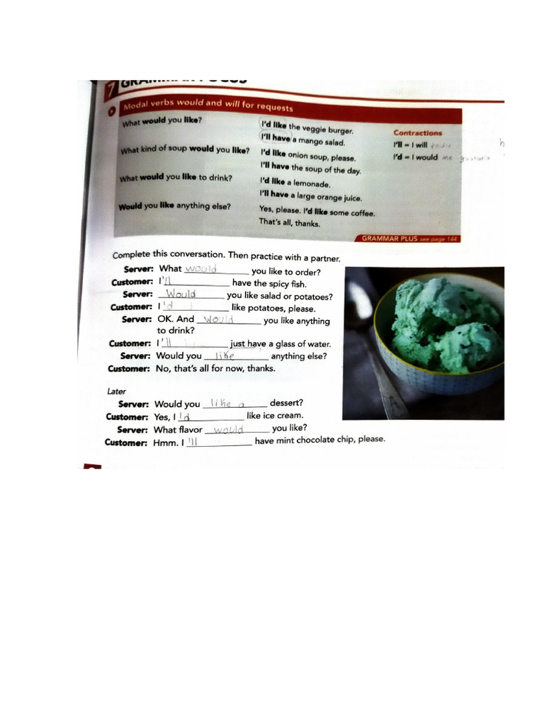 U6a3. Would and Will | PDF