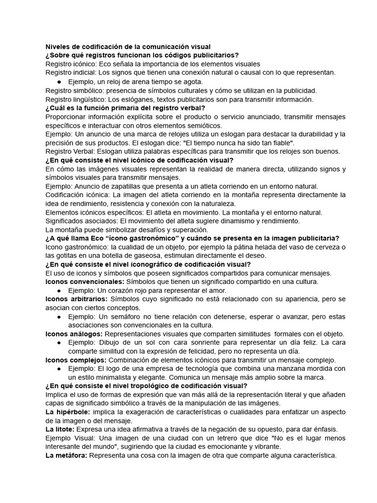 Niveles de codificación visual en publicidad | PDF | Comunicación