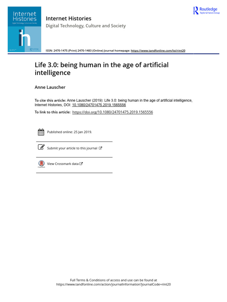 Life 3 0 Being Human in The Age of Artif | PDF | Artificial ...