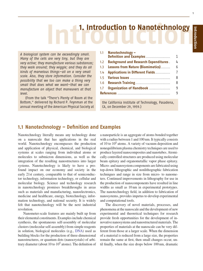 An Introduction To Nanotechnology - 240122 - 213407 | PDF ...