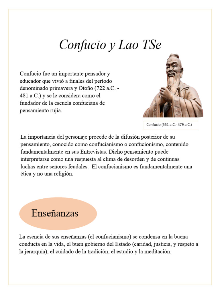 Confucio y Lao Tse | PDF | Laozi | Tao