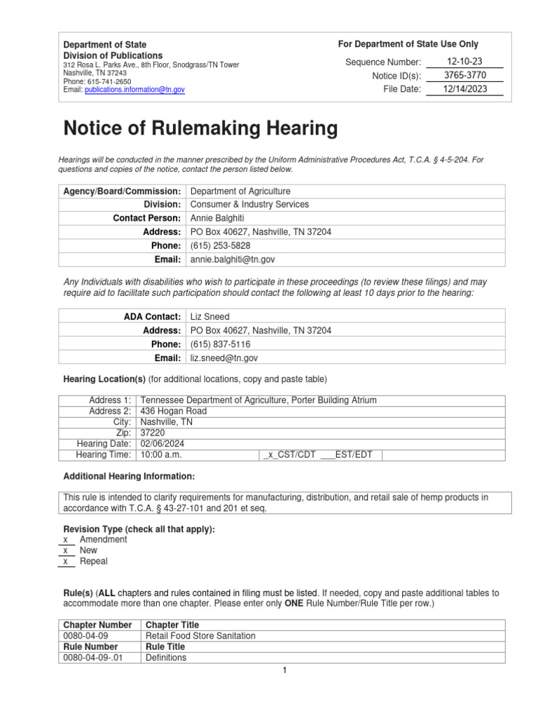 The Tennessee Department Wants To Change How The State Tests For THC in ...