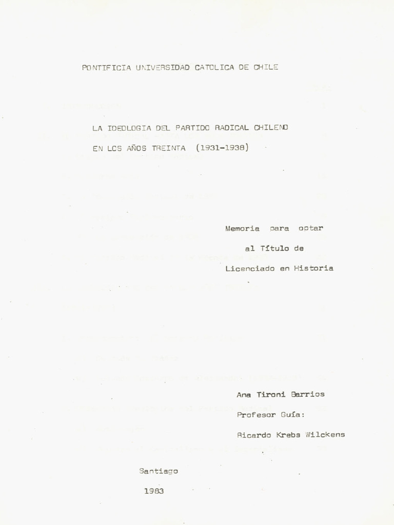 La Ideologia del Partido Radical de Chile | PDF | Gobierno | Partidos ...