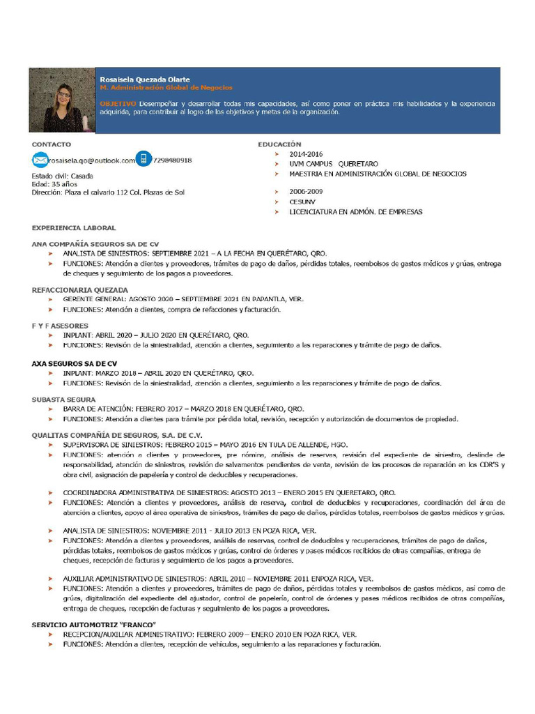 CVRosaisela Quezada | PDF