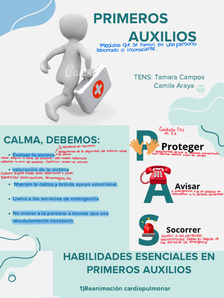 Primeros auxilios 2 | PDF | Reanimación cardiopulmonar | Primeros auxilios