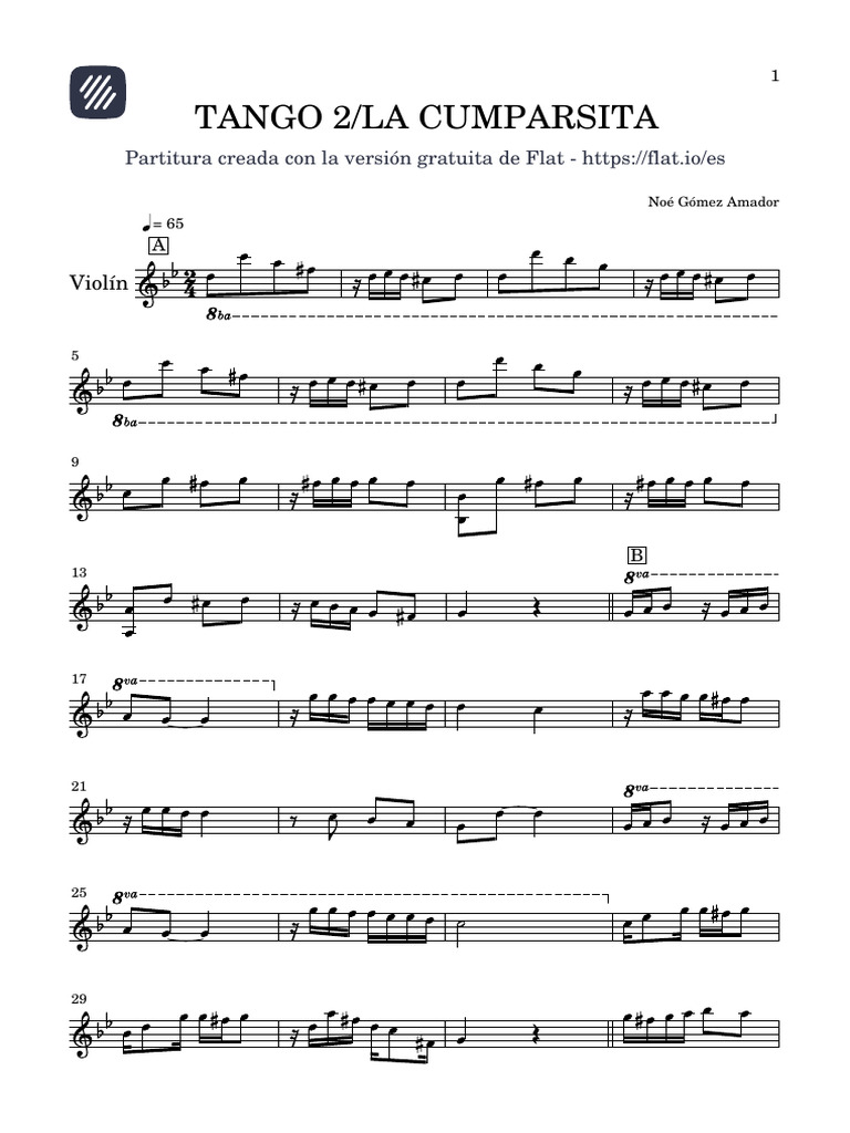 Tango 2 - La Cumparsita | PDF