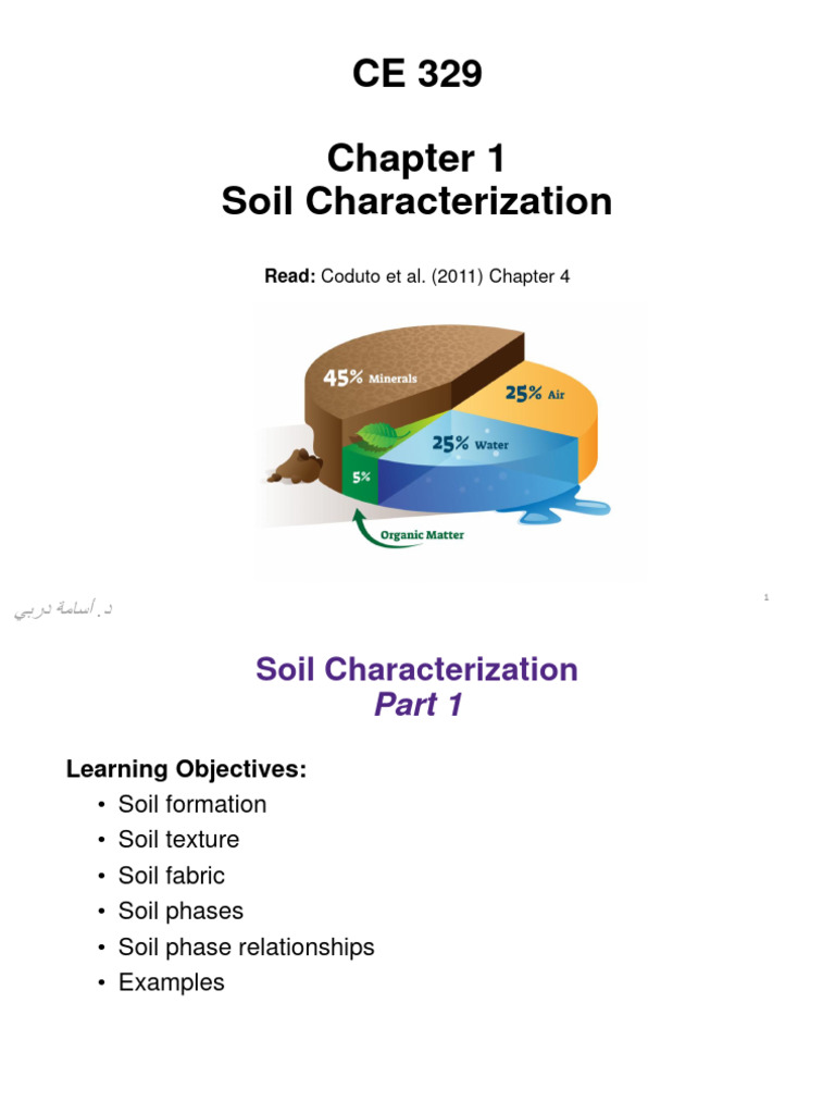 Chapter 1-Soil Characterization | PDF | Clay | Weathering