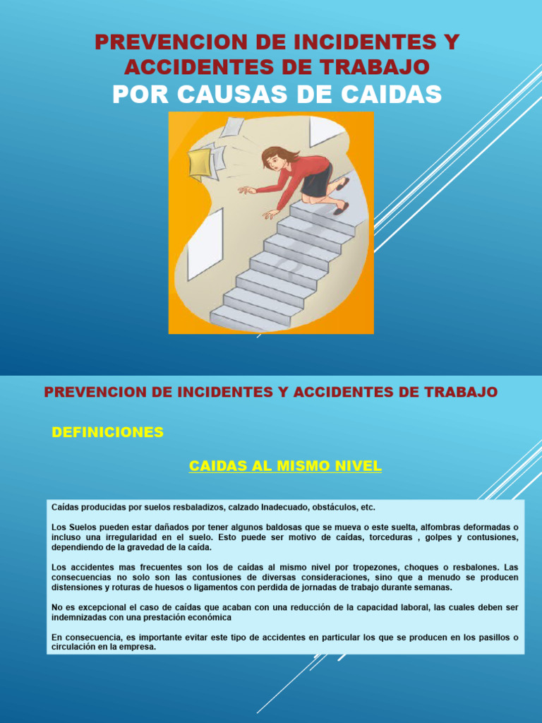 Capacitacion de Caidas | PDF