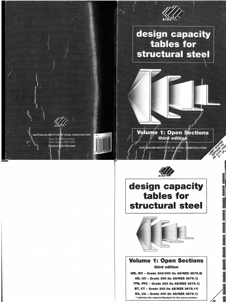 Design Capacity Tables For Structural Steel | PDF