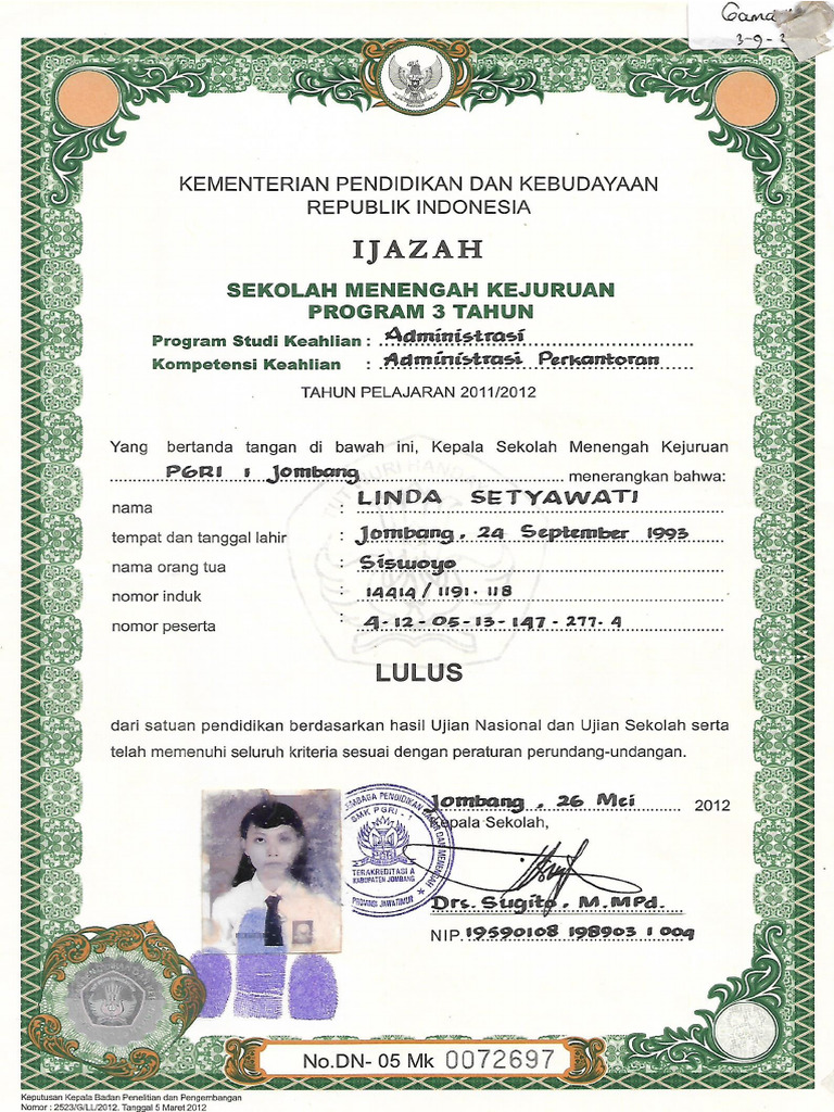 2 Ijazah SMK | PDF