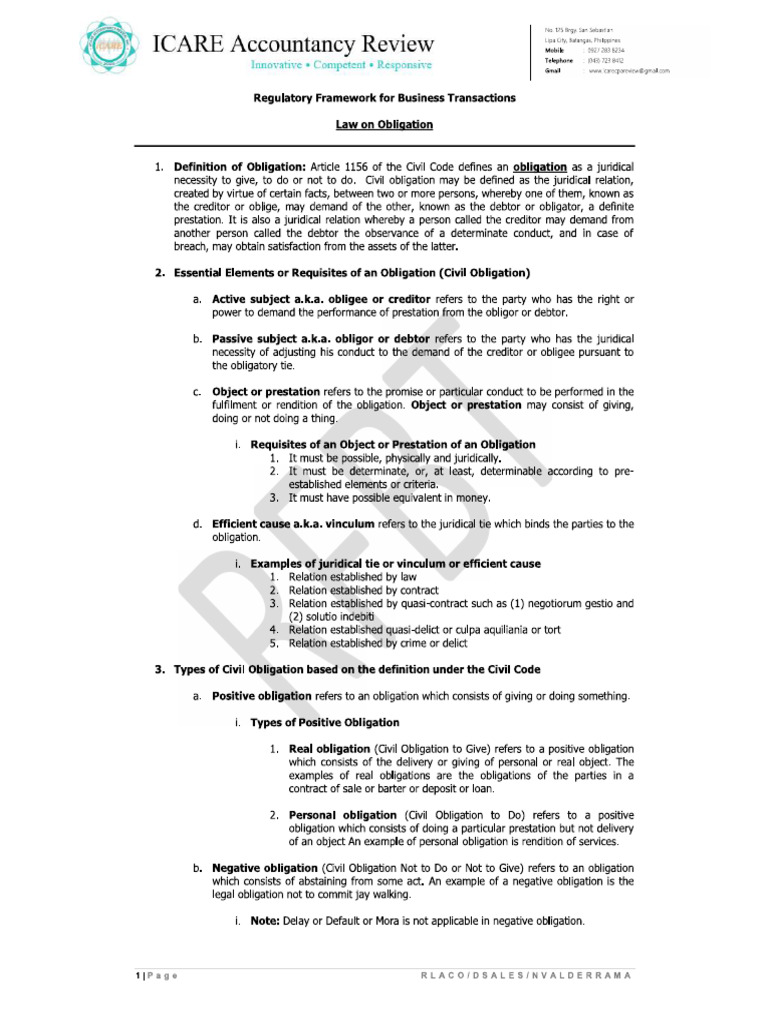 Obligation Icare | PDF