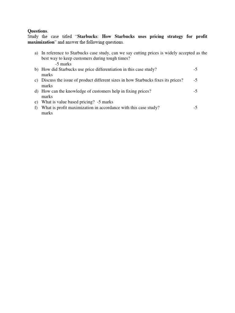 Starbucks Assignment Questions | PDF