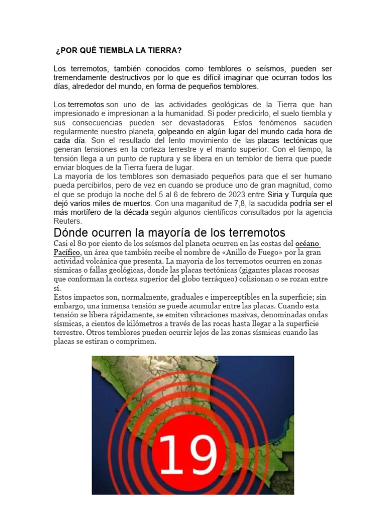POR QUÉ TIEMBLA LA TIERRA | PDF