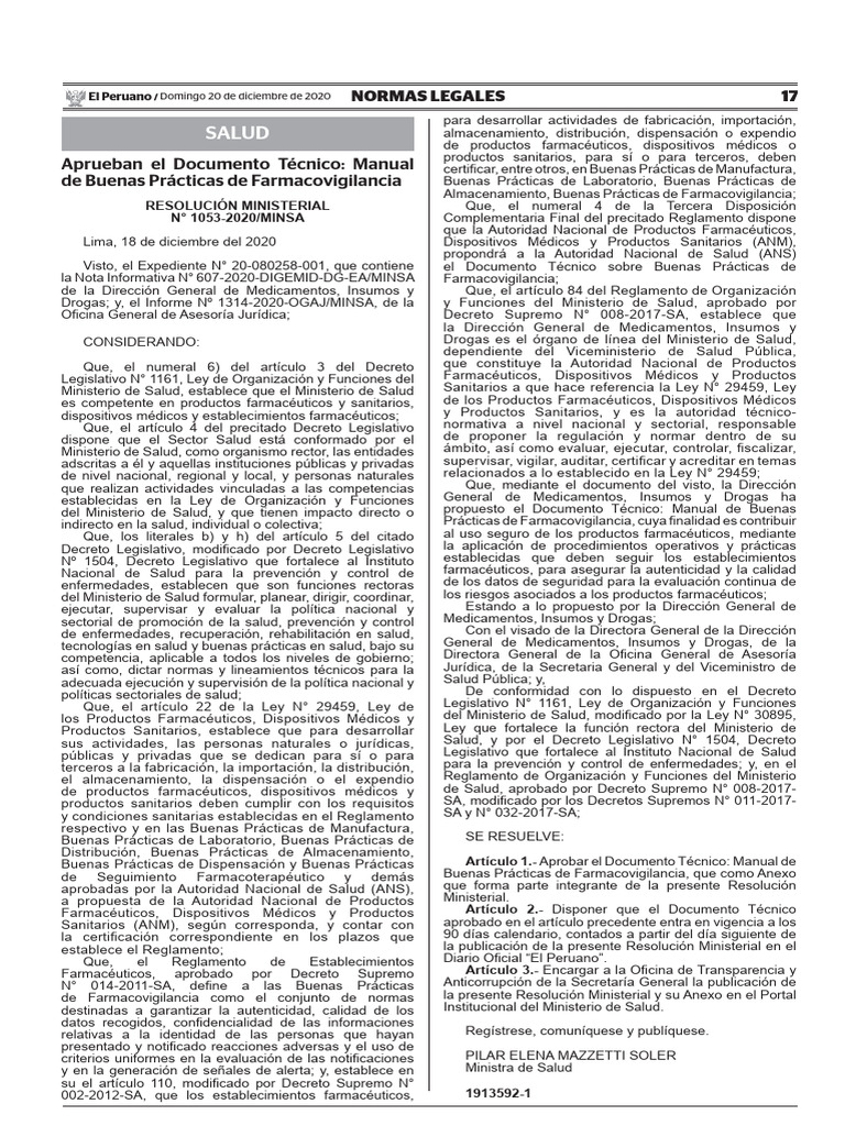 DIGEMID - GVP Manual - 12-2020 | PDF